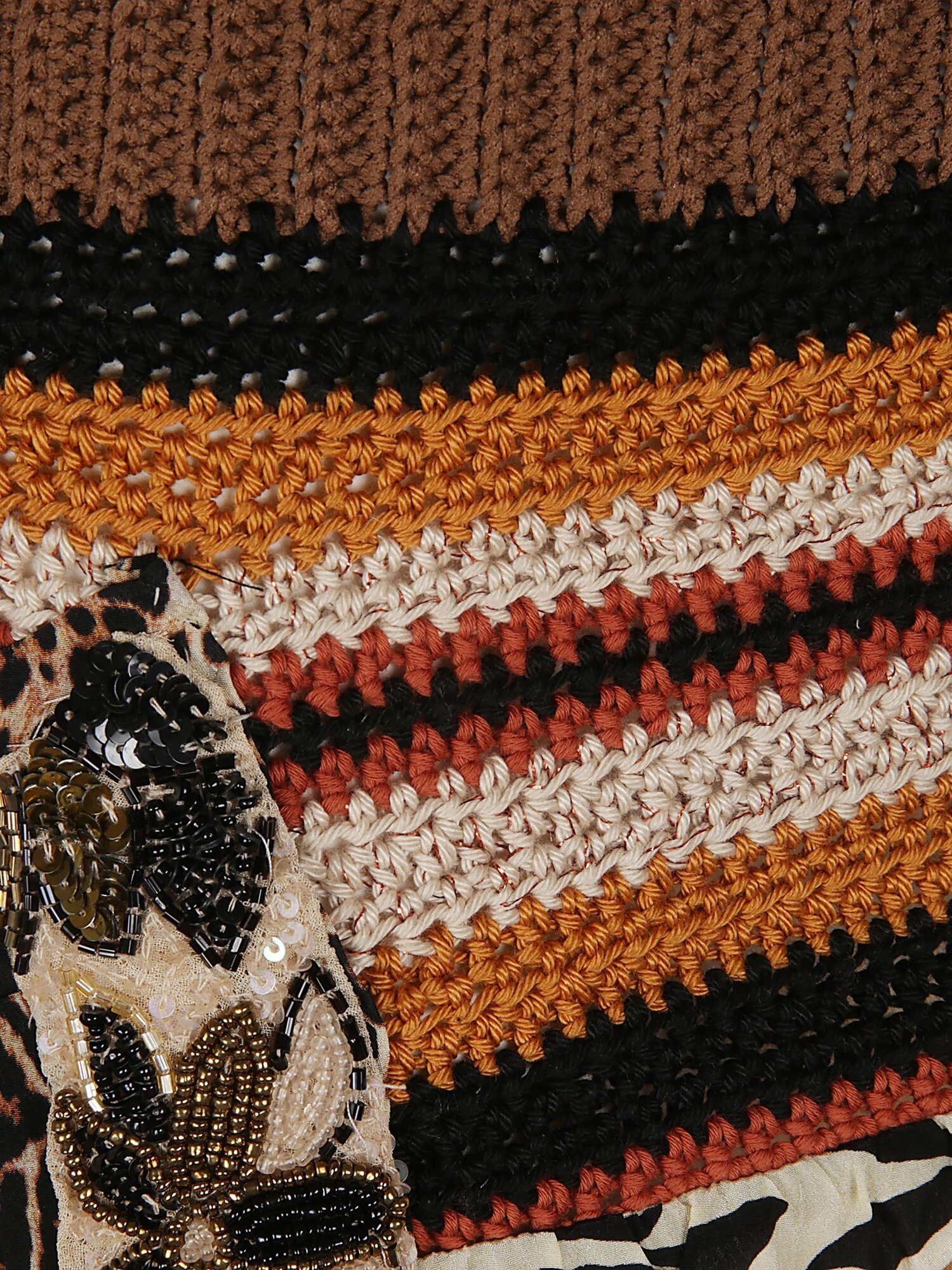 Юбка ANJUNA Crochet-knit patchwork skirt, размер 44 — фото 1