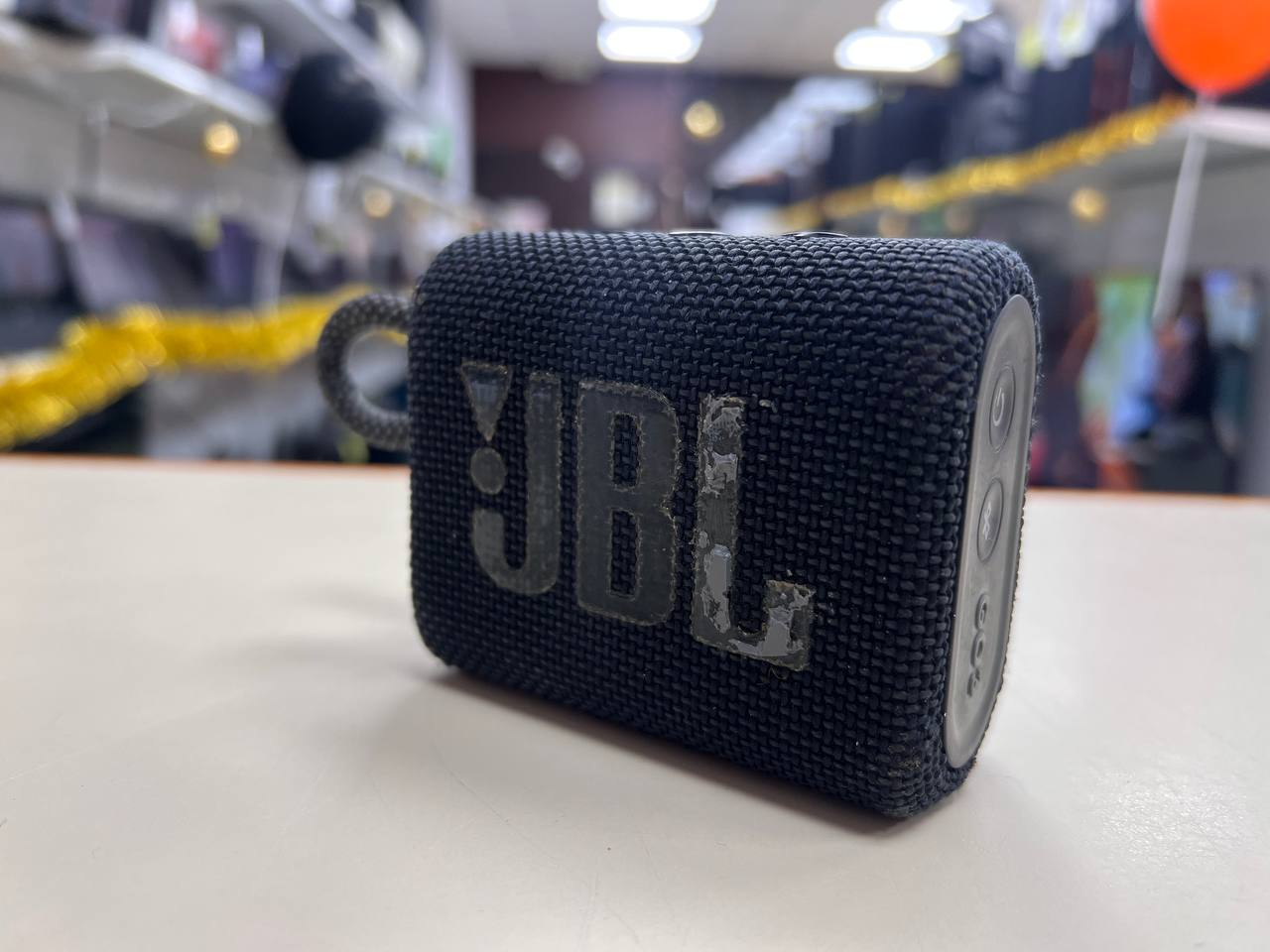 Портативная колонка JBL Go 4 голубая Bluetooth 5.3 влагозащита IP67 аккумулятор 850 мАч, б/у, уценка