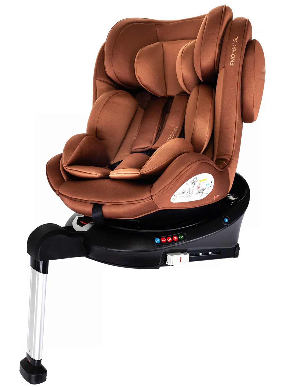 Автокресло 0+/1/2/3 Osann ENO 360° SL, карамель (caramel), с 0 до 12 лет, до 36 кг, (40-15 см), поворотное 360, ISOFIX