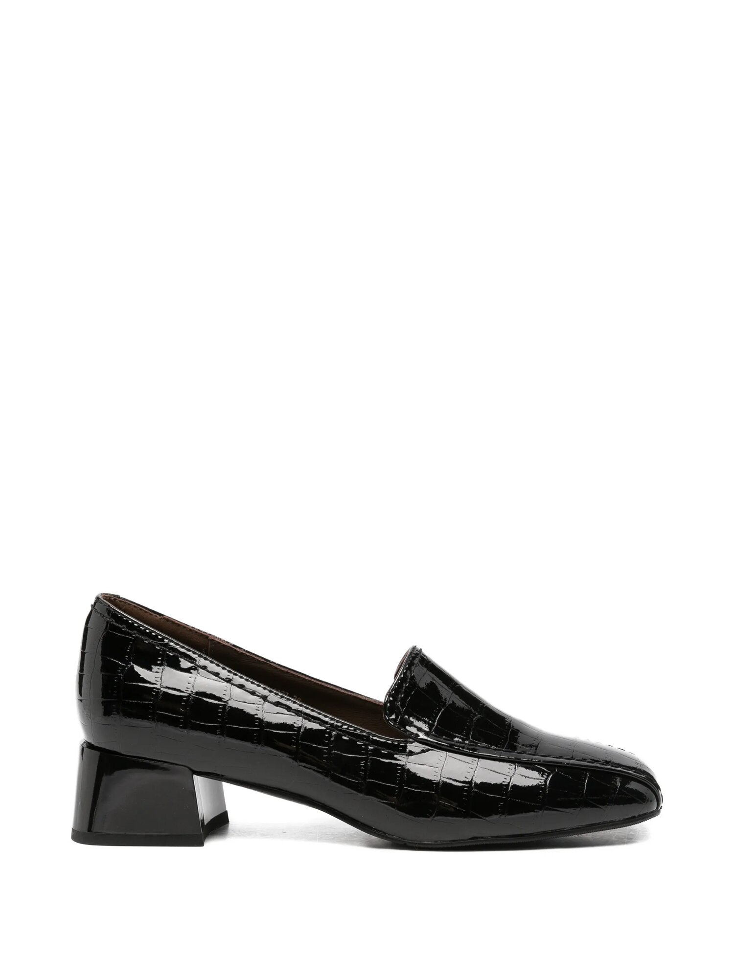 Туфли Crocodile-embossed leather pumps 