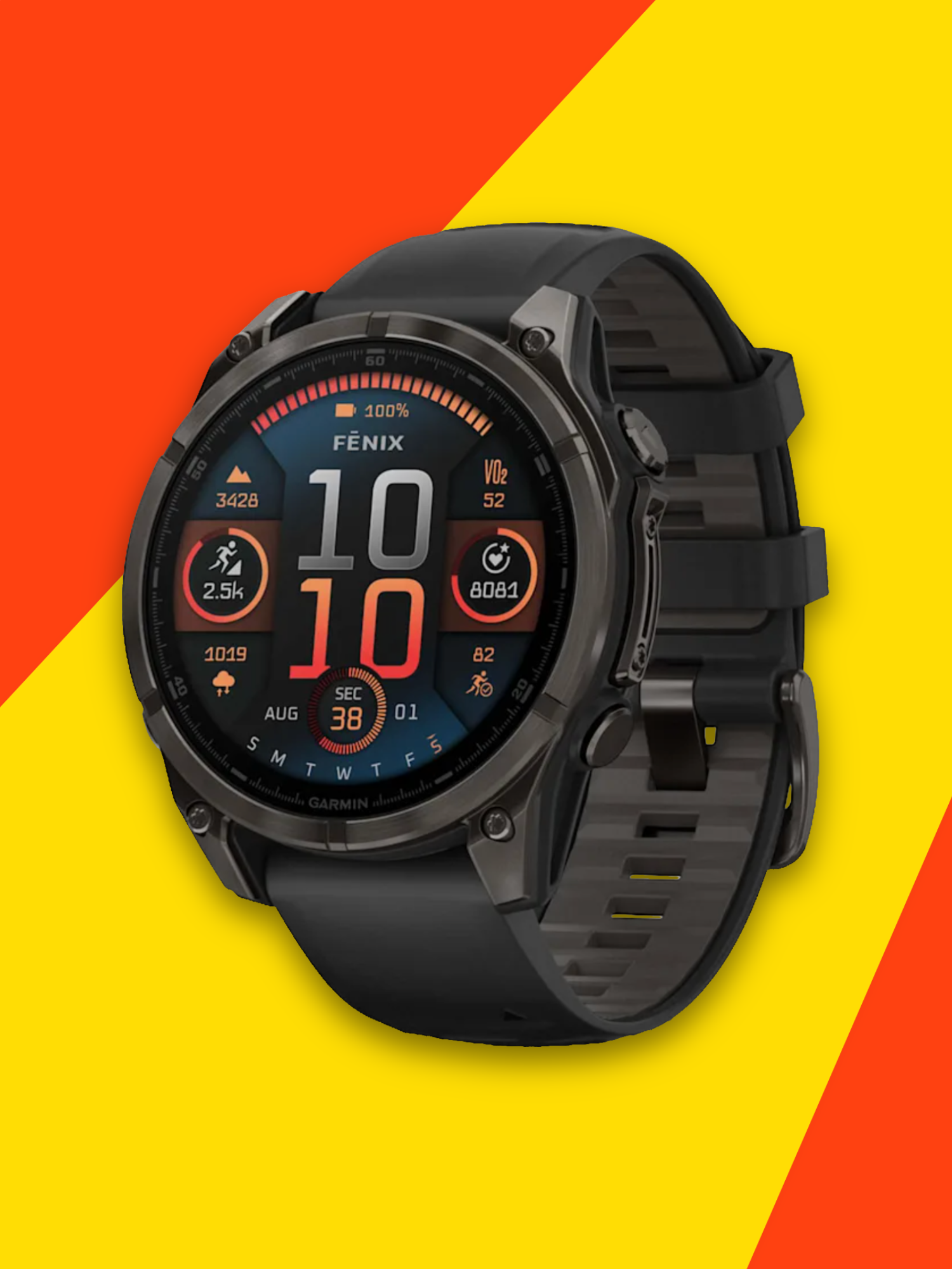 Умные часы Garmin Fenix 8 47 mm AMOLED Sapphire / Carbon Gray DLC Titanium / Black / Pebble / Silicone Band / 010-02904-20