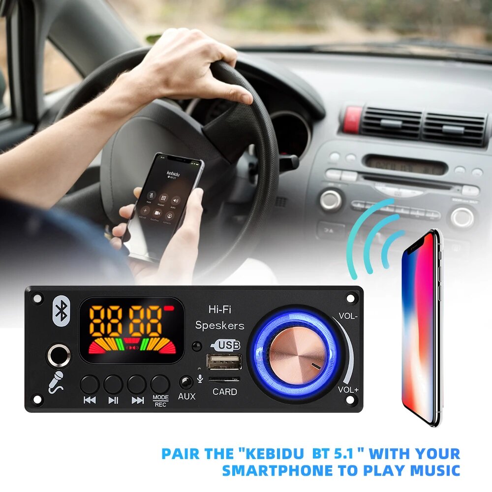 Bluetooth декодер DC 12V No Amp1 — фото 1
