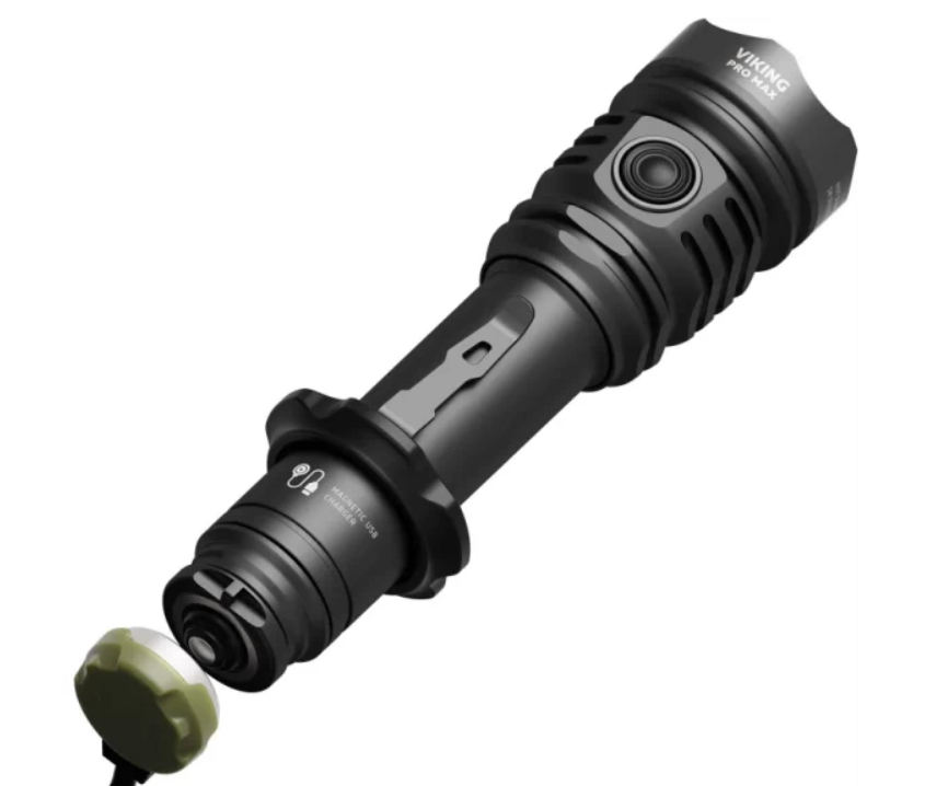 Фонарь светодиодный тактический Armytek Viking Pro Max, 5000 лм, 350 м, теплый свет, аккумулятор