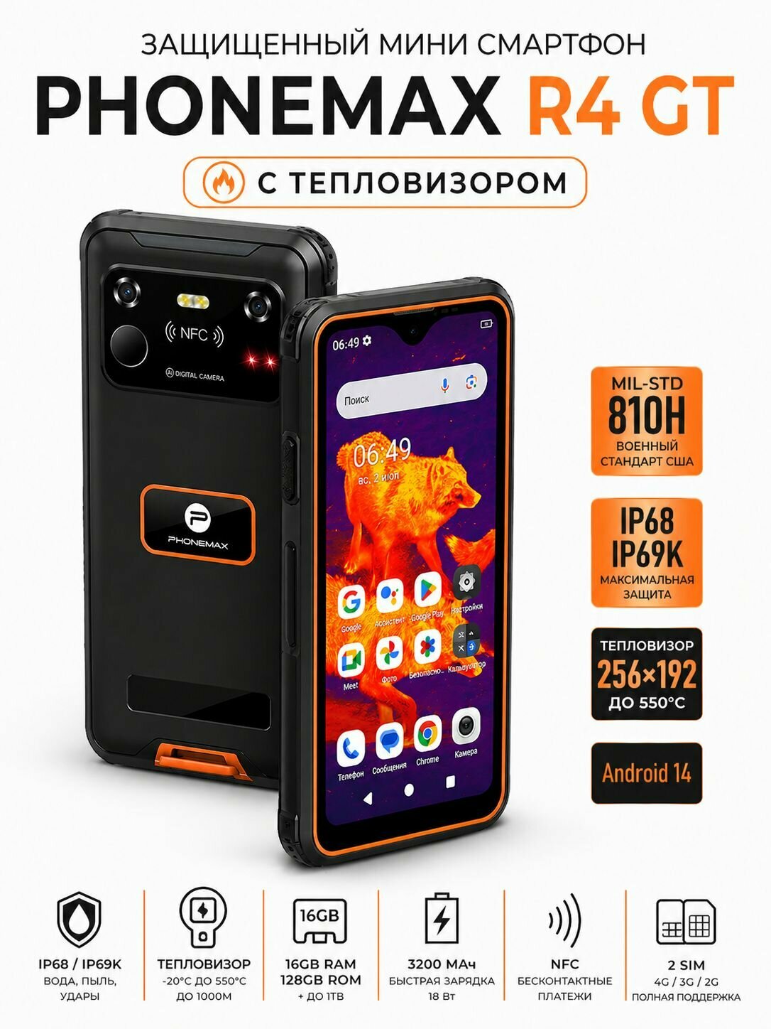 Смартфон Phonemax R4 GT