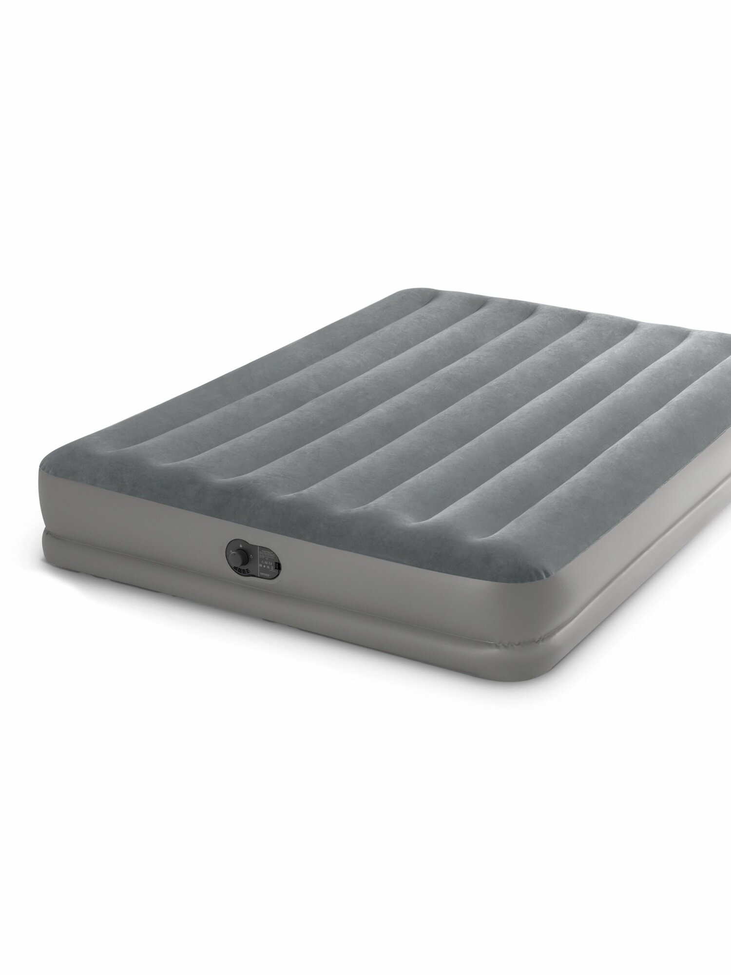Матрас надувной двуспальный с насосом Intex 64114 Prestige Mid-Rise Airbeds With USB Pump 203х152х30см