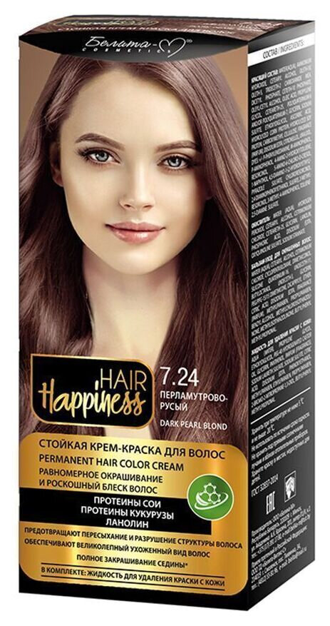 Краска для волос с ланолином Hair Happiness - Белорусская косметика