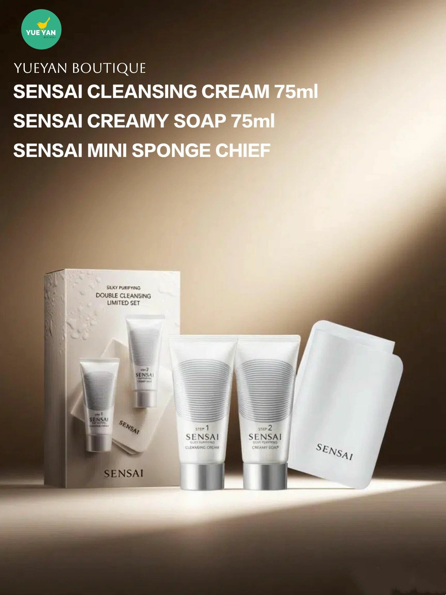 SENSAI SILKY PURIFYING CREAMY SOAP CLEANSING CREAM DOUBLE CLEANSING LIMITED SET Очищающее средство для лица и средства для снятия макияжа