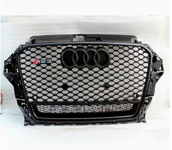 Решетка радиатора для Audi A3 12-16 в стиле RS3 style #2 с 2012 по 2016 год выпуска