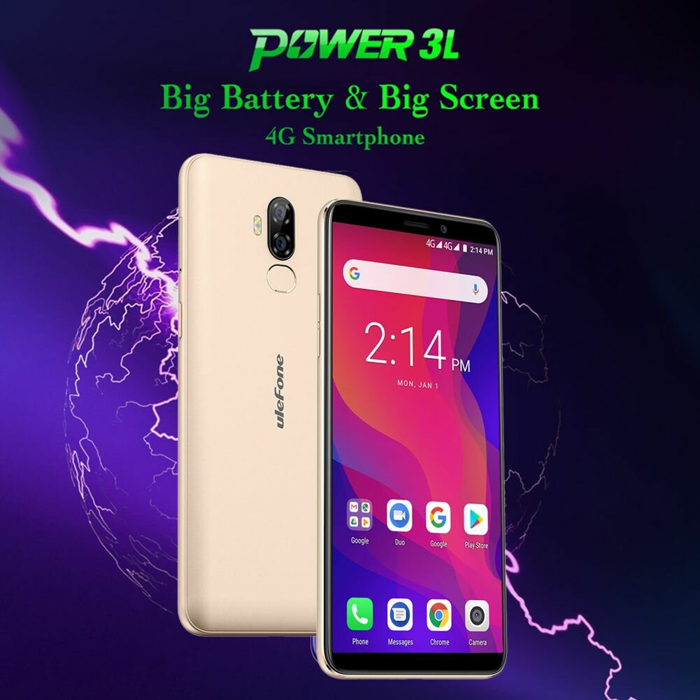 Смартфон Power 3L EU 2/16 ГБ, золотой