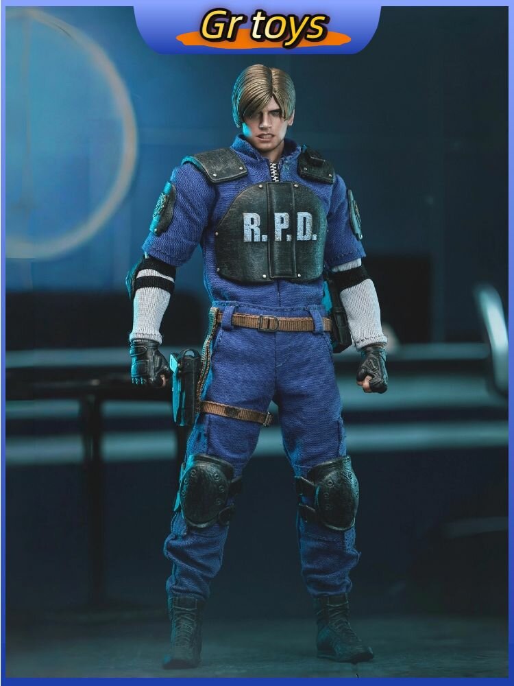 Серия фигурок HMTYQNB: Patriot Studio Фигурка Леона из Resident Evil в тканевой одежде, масштаб 1/12, тип А, 16 см.