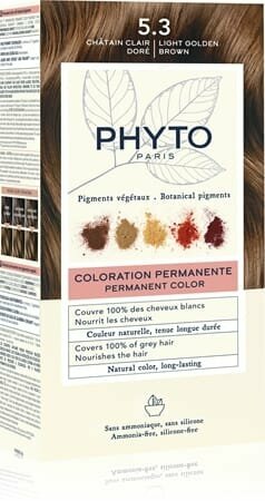 Краска для волос Phyto Color оттенок 5.3, светло-коричневый, 1 шт