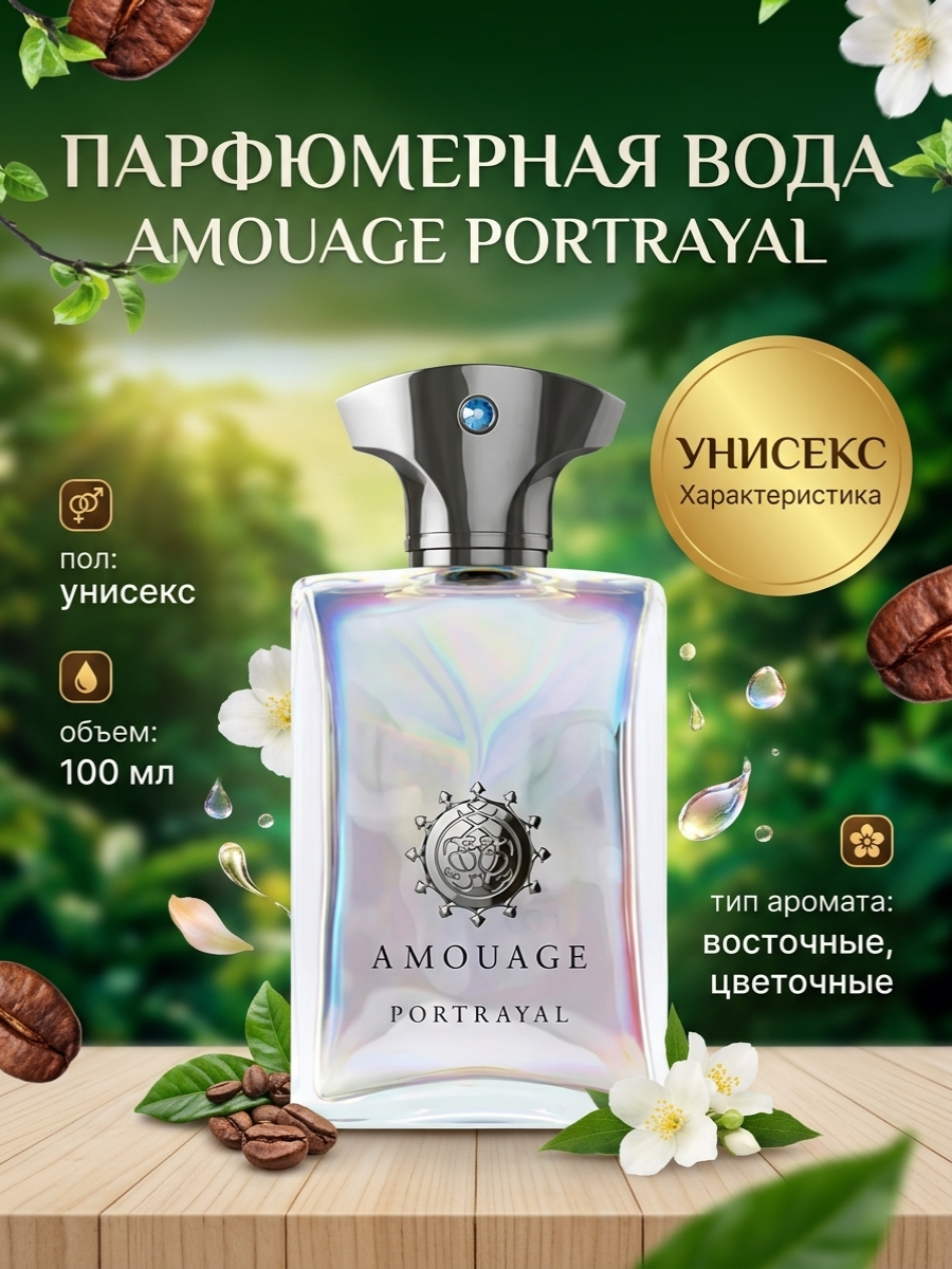 Amouage Portrayal Man парфюмерная вода мужская 100 мл древесный фужерный аромат 2019