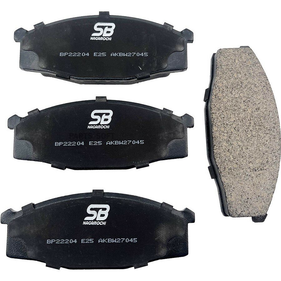 Комплект тормозных колодок, дисковый тормоз SB NAGAMOCHI BP22204 NISSAN CABSTAR