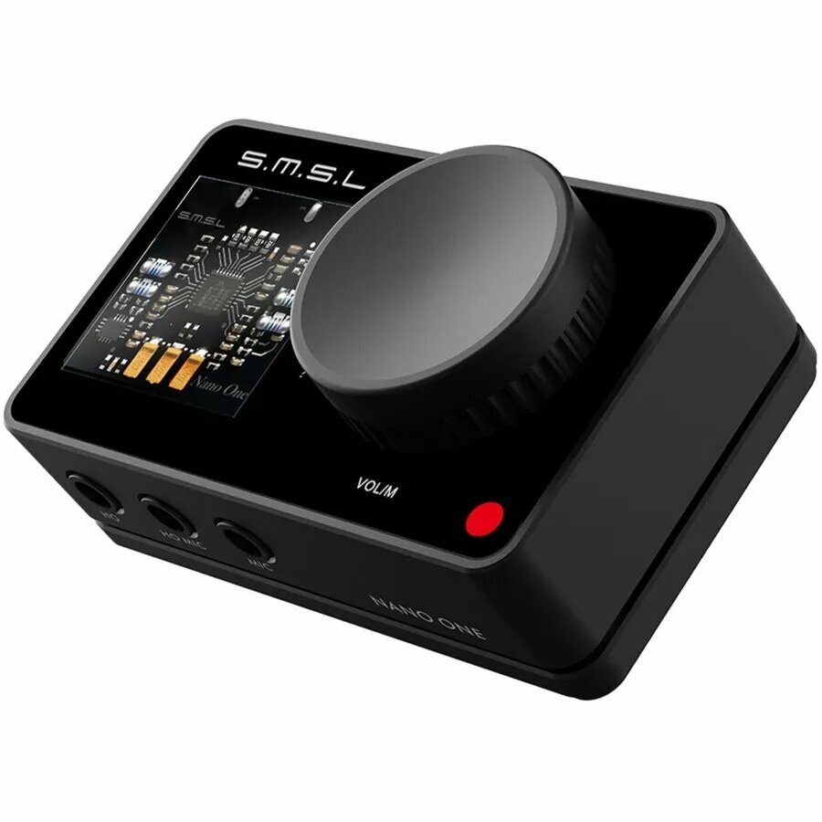 Портативный ЦАП SMSL Nano One оснащен 16-битным DSP с частотой 48 кГц, способным имитировать объемный звук 7.1. Он имеет вход USB-C, выход для наушников 3,5 мм и разъем для наушников 3,5 мм.