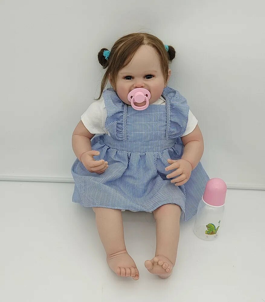 55cm Мягкая силиконовая кукла-реборн с 3d-рисунком