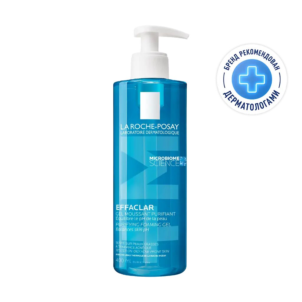 La Roche-Posay Effaclar Гель очищающий для чувствительной кожи лица и тела 400 мл 1 шт