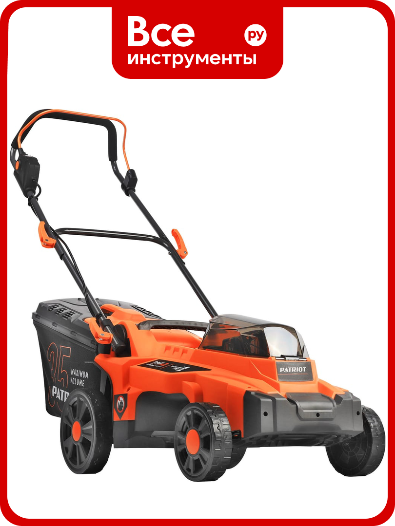 Аккумуляторная газонокосилка Patriot CM 440 221В UES, Надежный бесщеточный двигатель обеспечивает высокий уровень