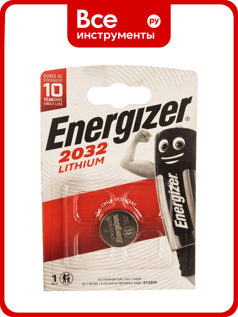 Батарейка Energizer Lithium CR2032 1 шт/бл E301021301