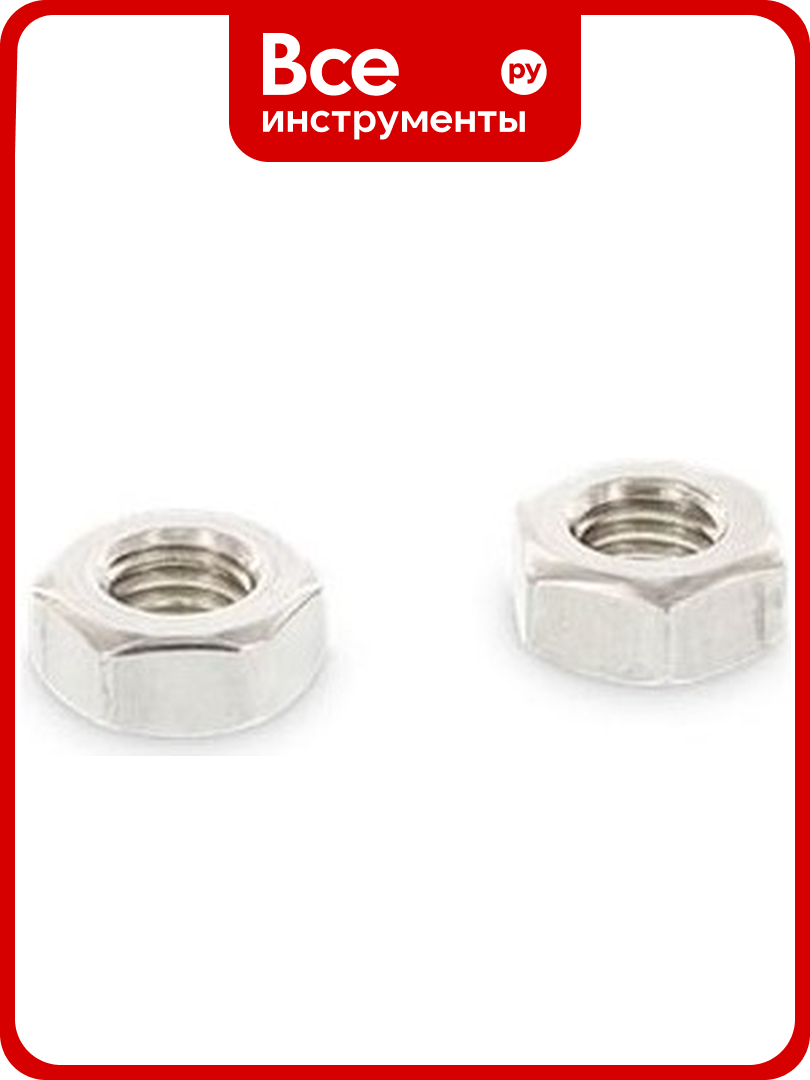 Гайка ЦКИ DIN 934 М16 класс 10, цинкованная, тип SW24, под ключ, стальная