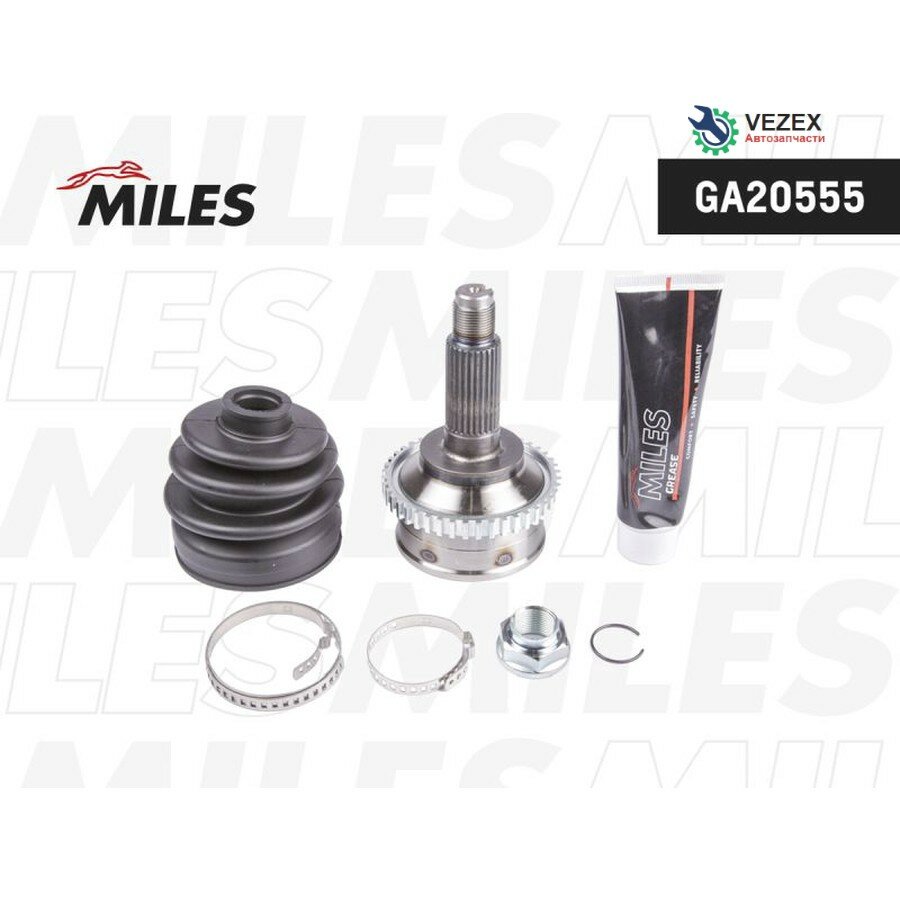 MILES GA20555 ШРУС наружный MAZDA 626 91-97 (с ABS) 834021 (GKN 303849) GA20555