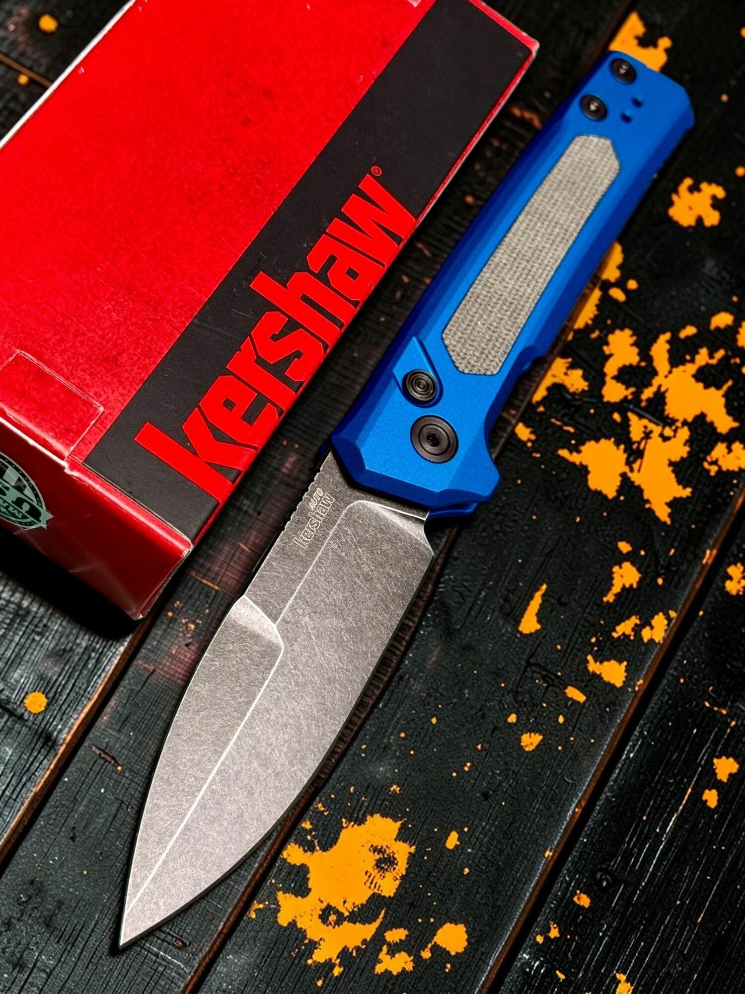 Нож складной Kershaw KS7205BLUBW Launch 22, MagnaCut Blade, Blue Handle