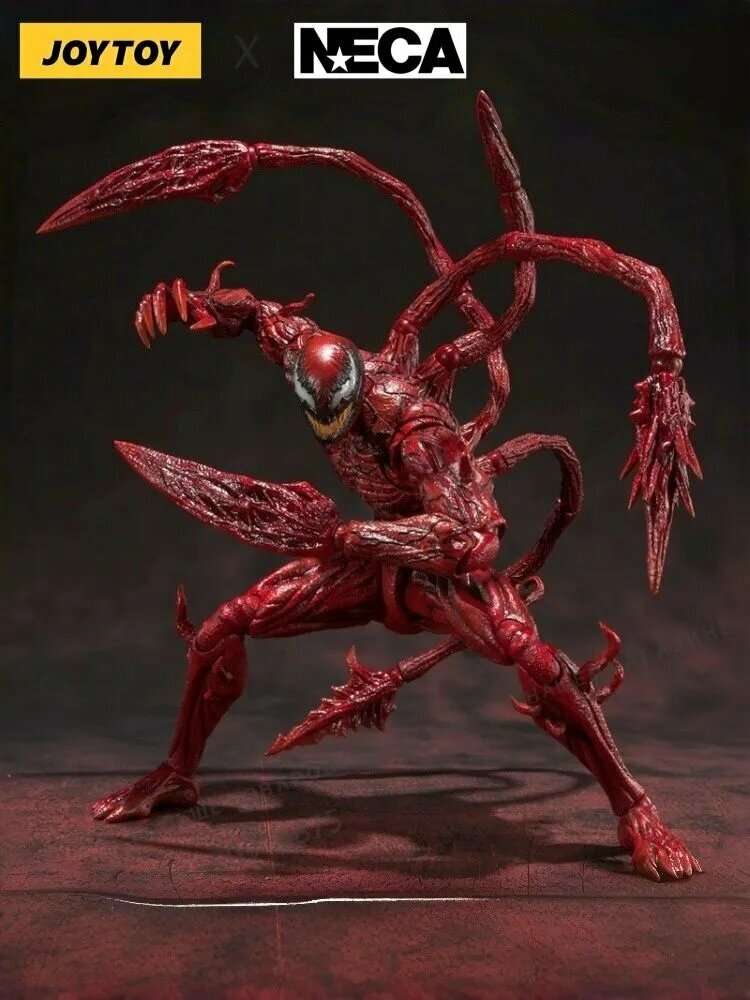 Фигурка Carnage SHF/Ограниченный выпуск по комиксам/Кроваво-красный симбиот с аксессуарами-щупальцами