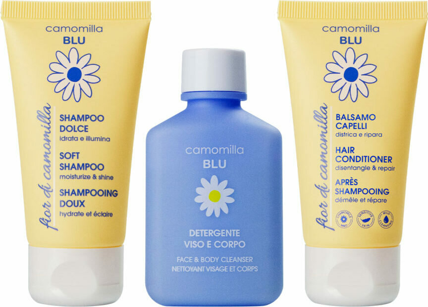 Camomilla BLU Дорожный набор Camomilla Blu для чувствительной кожи Camomilla Blu Travel For Sensitive Skin 90 шт.