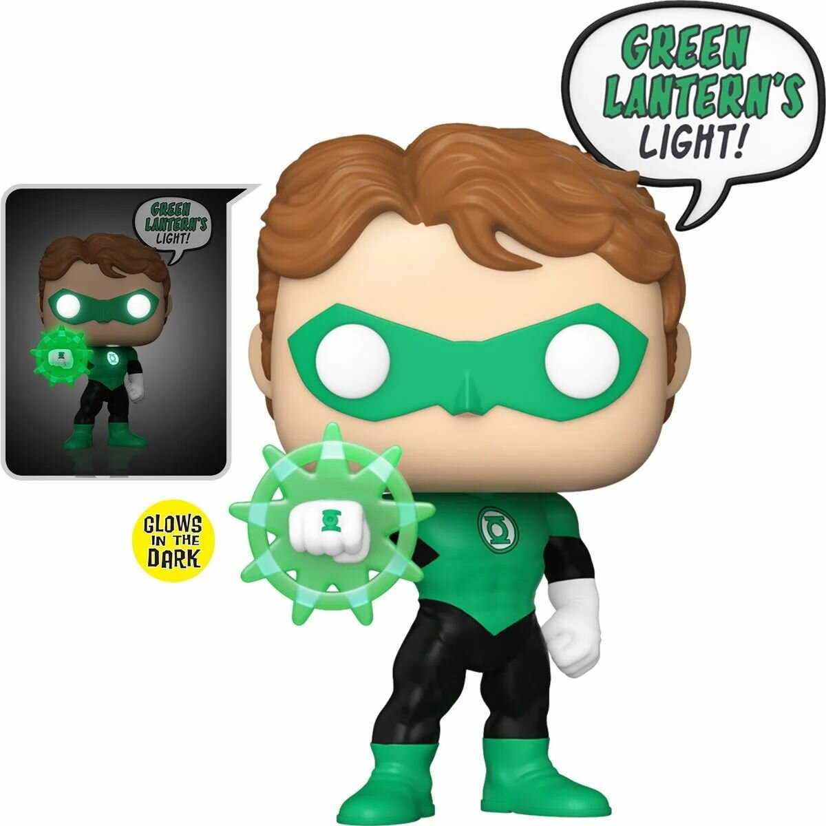 Фигурка Funko Pop! коллекционная Зеленый Фонарь "Свет-во-тьме" 530, 10 см (Фигурка Фанко Поп)