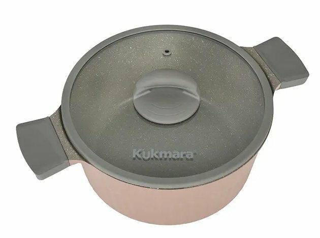 Кастрюля с АП Kukmara КСК32а Stella Капучино 3.2 л, стеклянная крышка