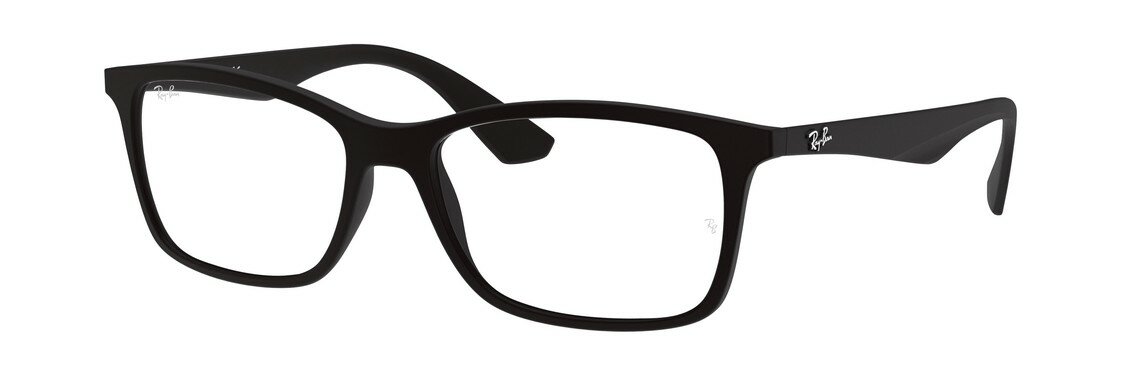 Оправа Ray-Ban RB 7047 5196, для оптических линз, прямоугольная, черная