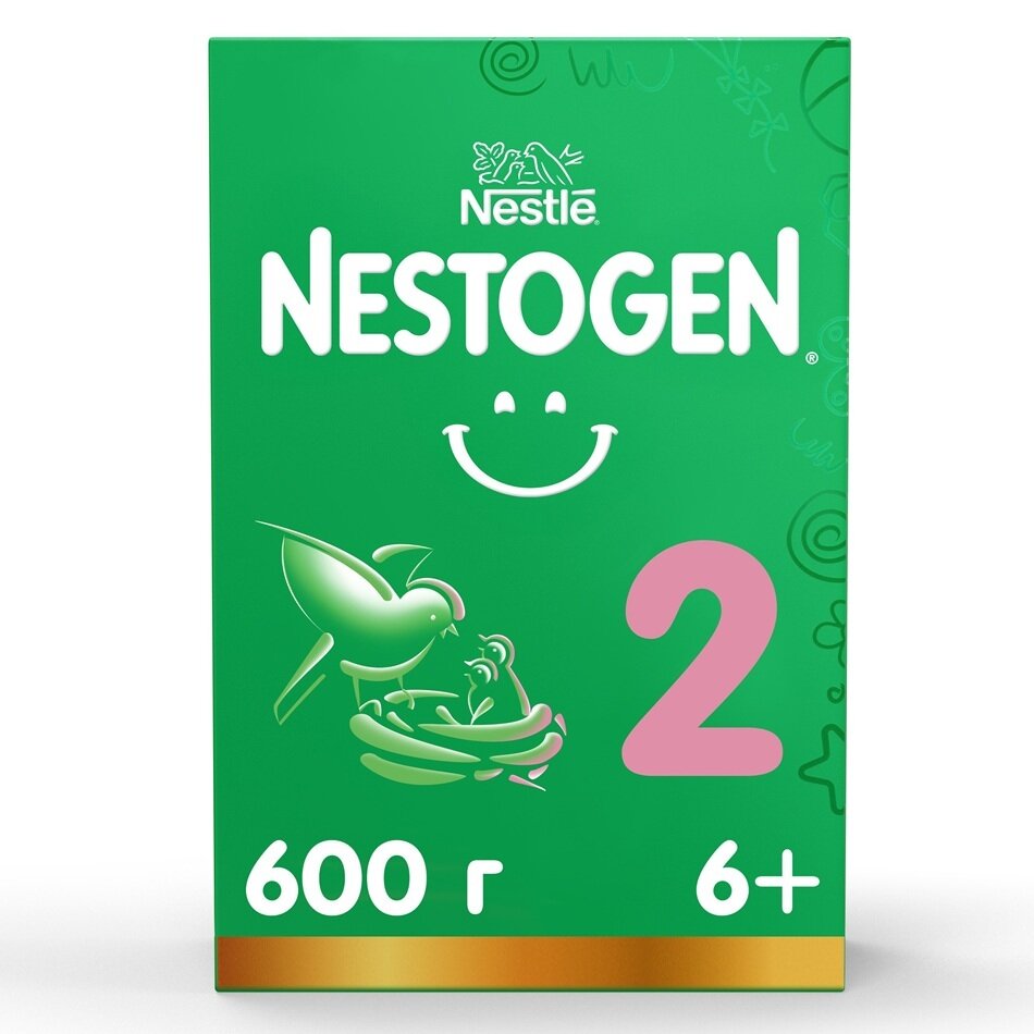 Nestogen 2 смесь детская сухая молочная с омега-3 пнжк и лактобактериями 600 гр