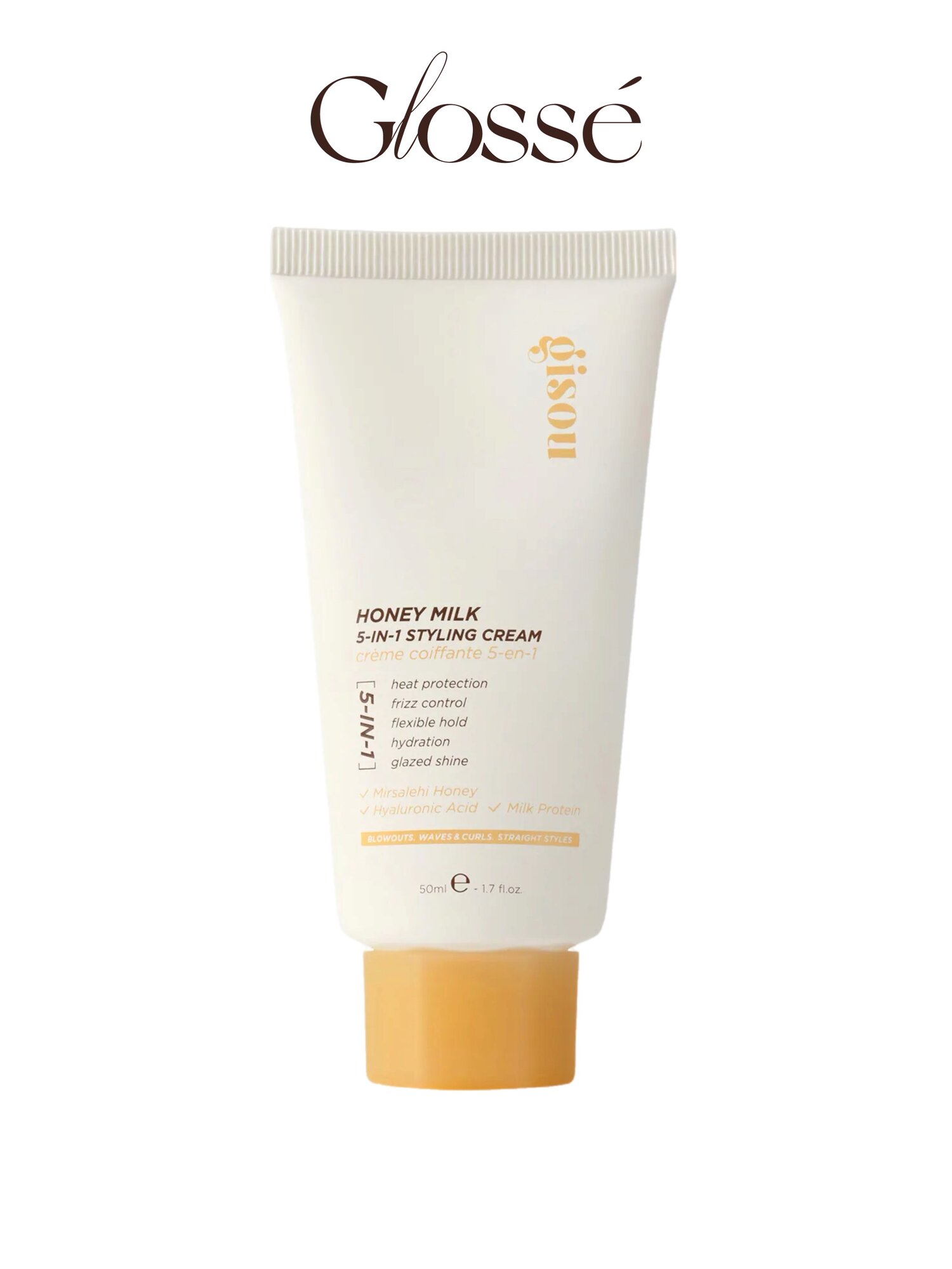 Gisou Крем для волос Honey Milk 5-in-1 Styling Cream, 50 мл.
