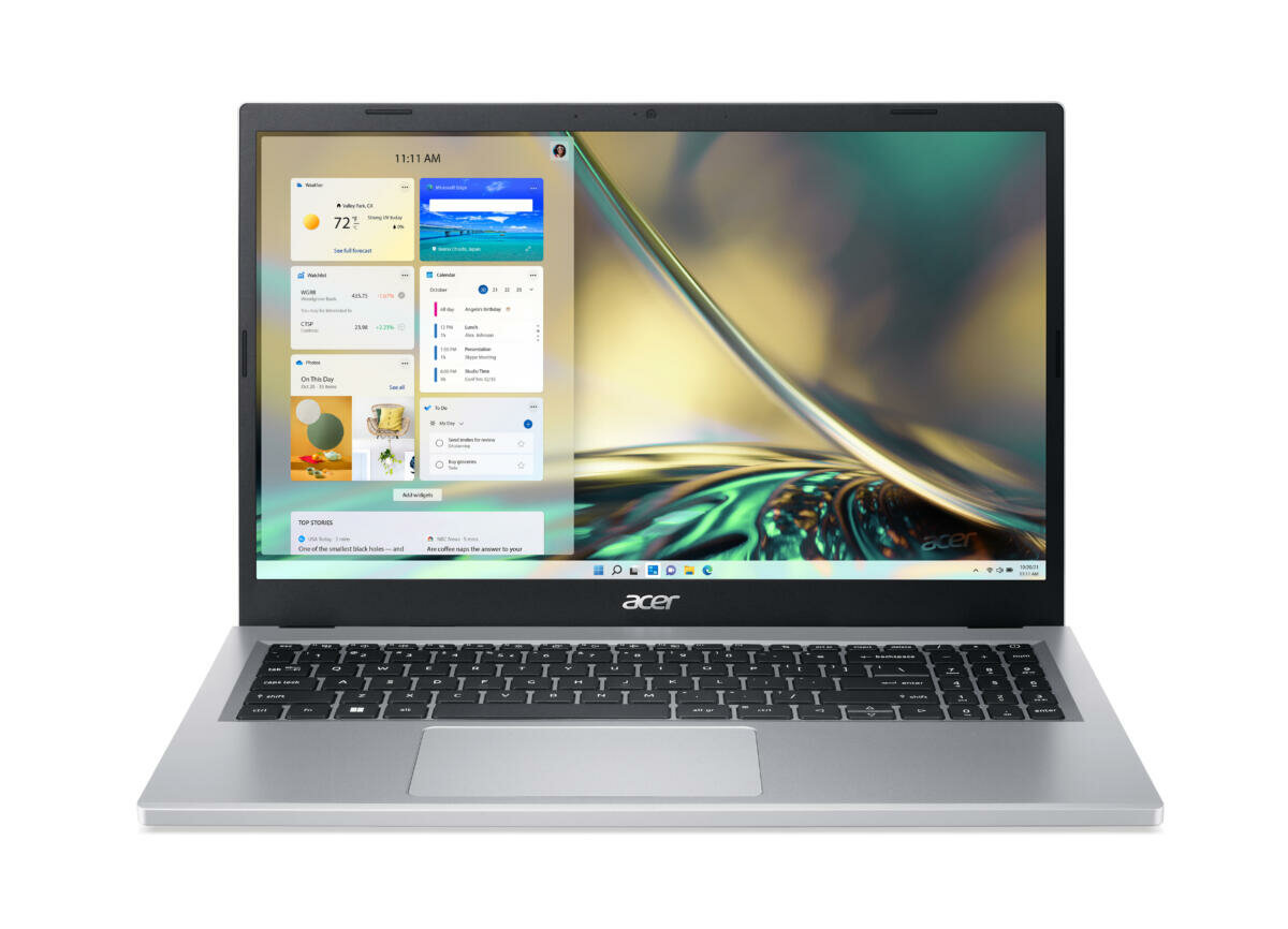 Ноутбук 15.6" Acer Aspire 3, Ryzen 5 7520U, Radeon Graphics,16GB/1TB, Win 11, Pure Silver, англ раскладка, без RuStore