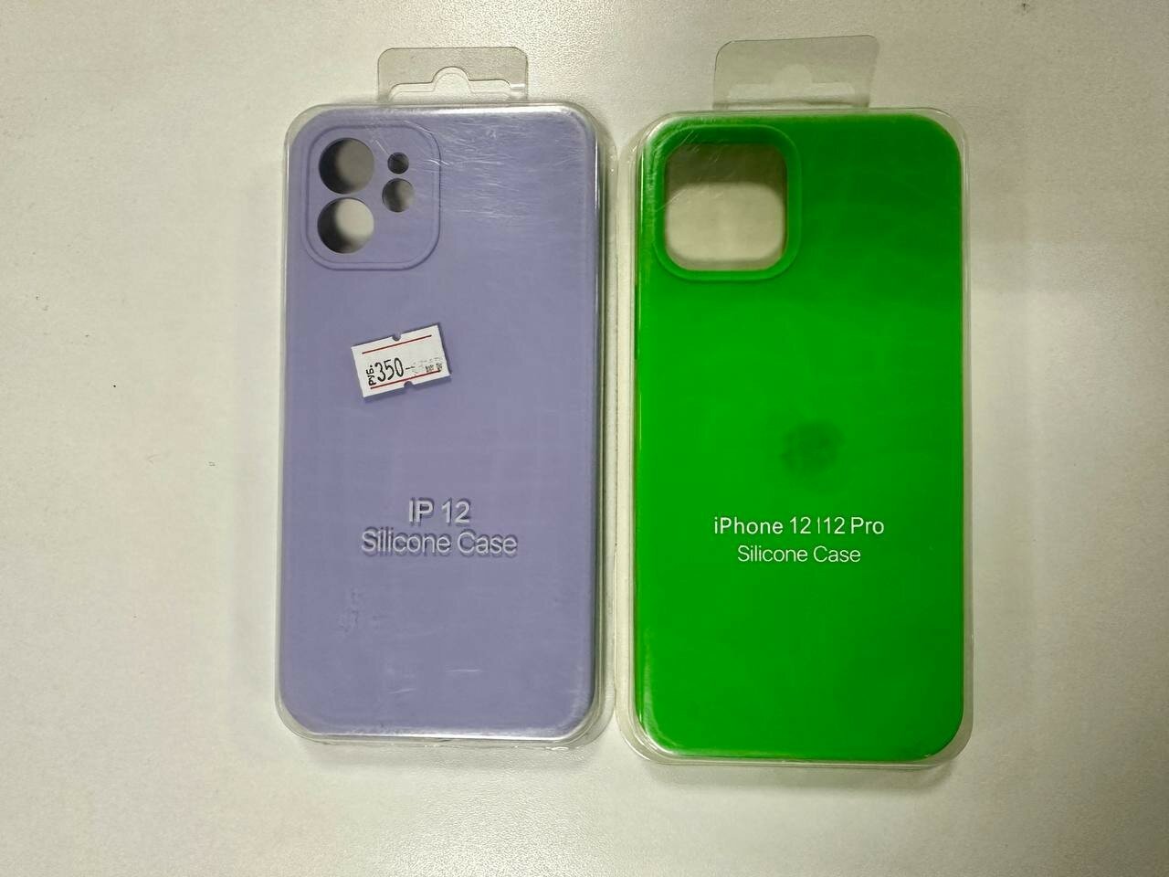 Чехол Silicone Case, для Apple iPhone 12, силиконовый 2 штуки soft touch