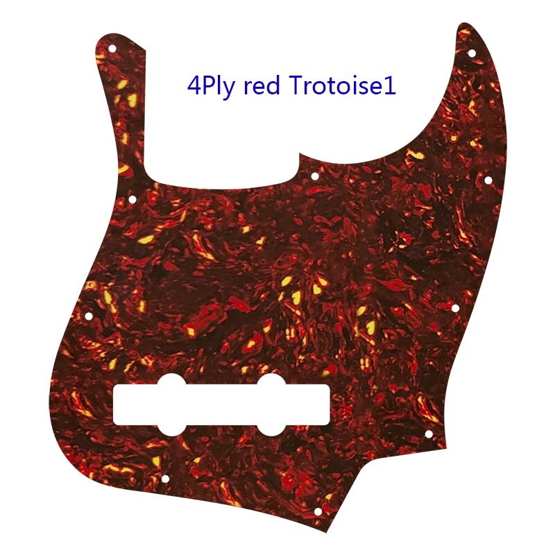 Pickguard для 5-струнной бас-гитары, красный 4Ply red Trotoise1