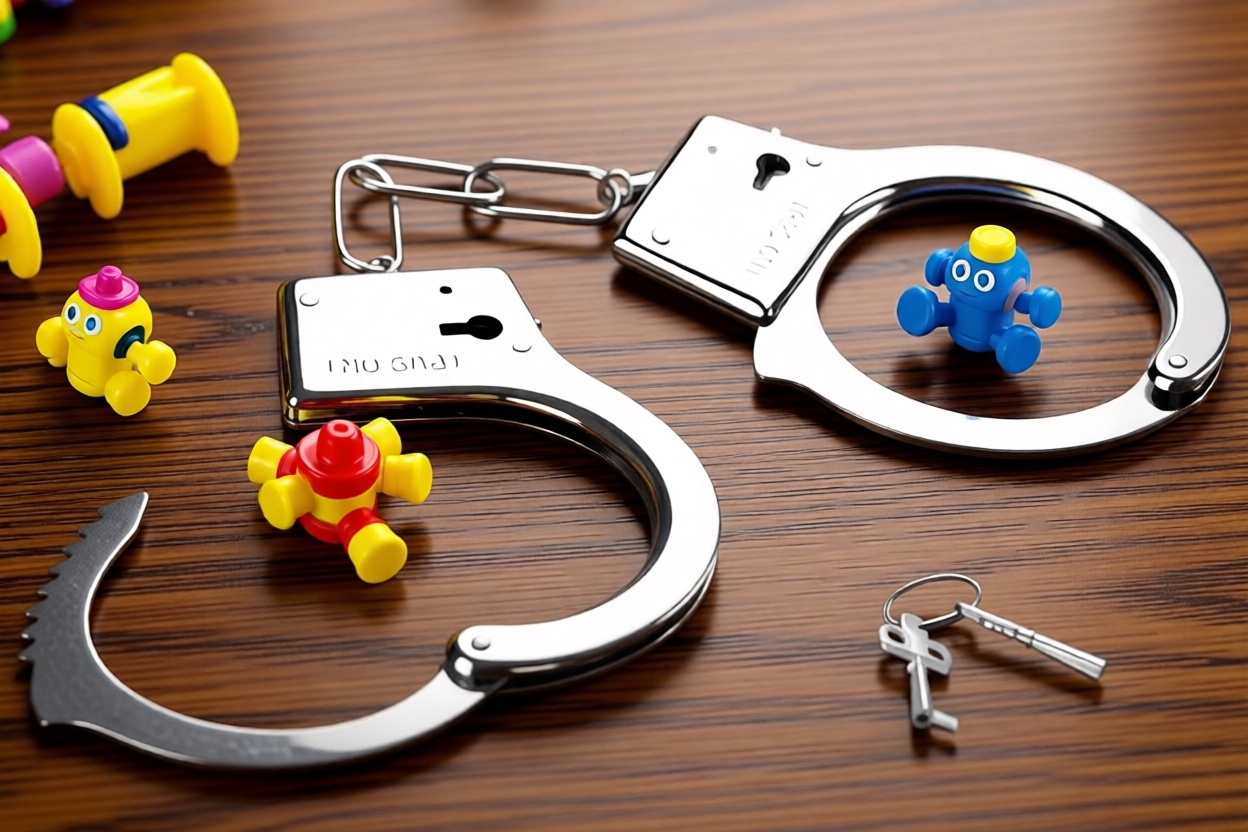 Игрушечные наручники MSN Toys Handcuffs, металл, унисекс, 368K