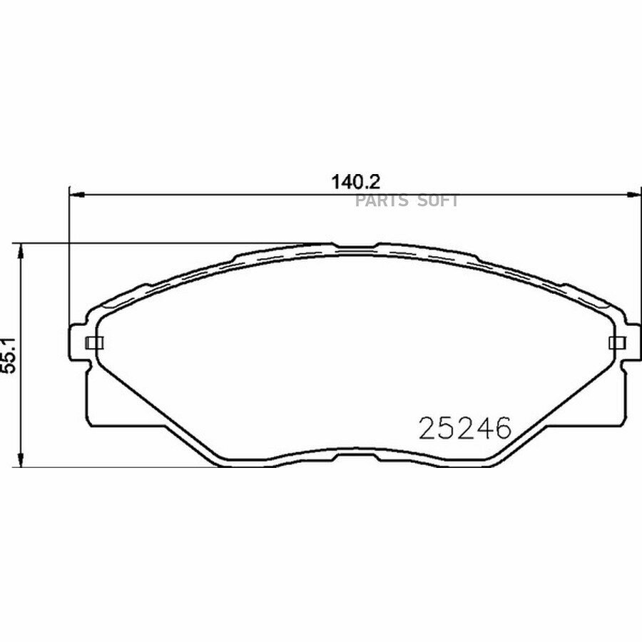 Колодки тормозные TOYOTA HILUX 04- ПЕР. от официального дистрибьютора, NISSHINBO, артикул NP1061SC