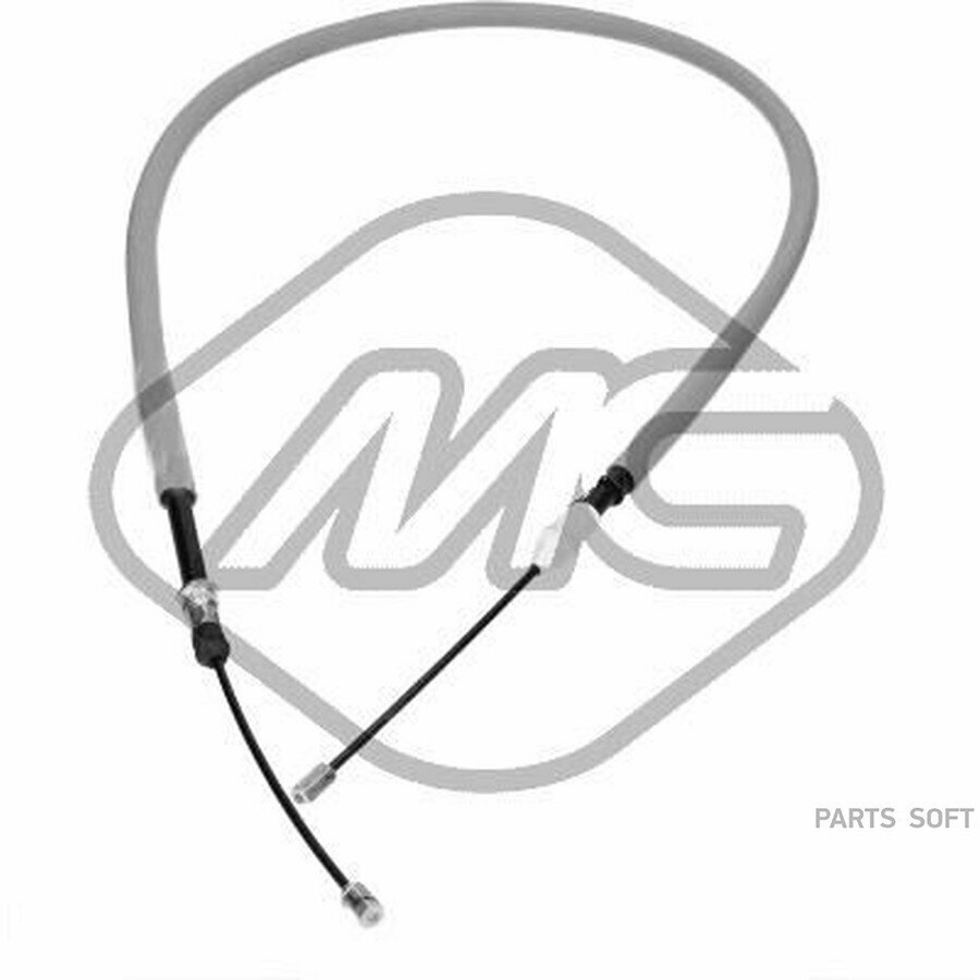 80414 трос ручного тормоза MEGANE SCENIC DISC BRA от официального дистрибьютора, METALCAUCHO, артикул 80414