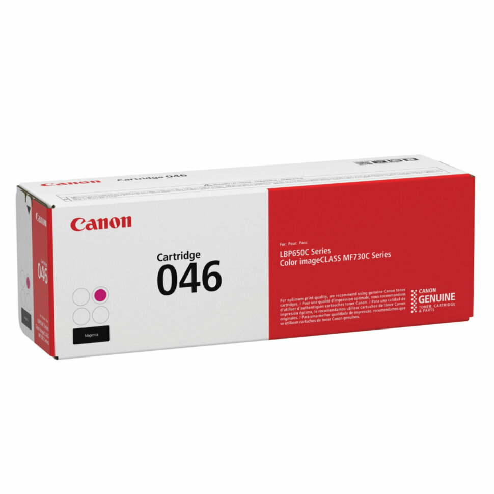 Картридж лазерный CANON (046M) i-SENSYS LBP653Cdw / 654Cx / MF732Cdw / 734Cdw, пурпурный, ресурс 2300 страниц, оригинальный, 1248C002, 363230