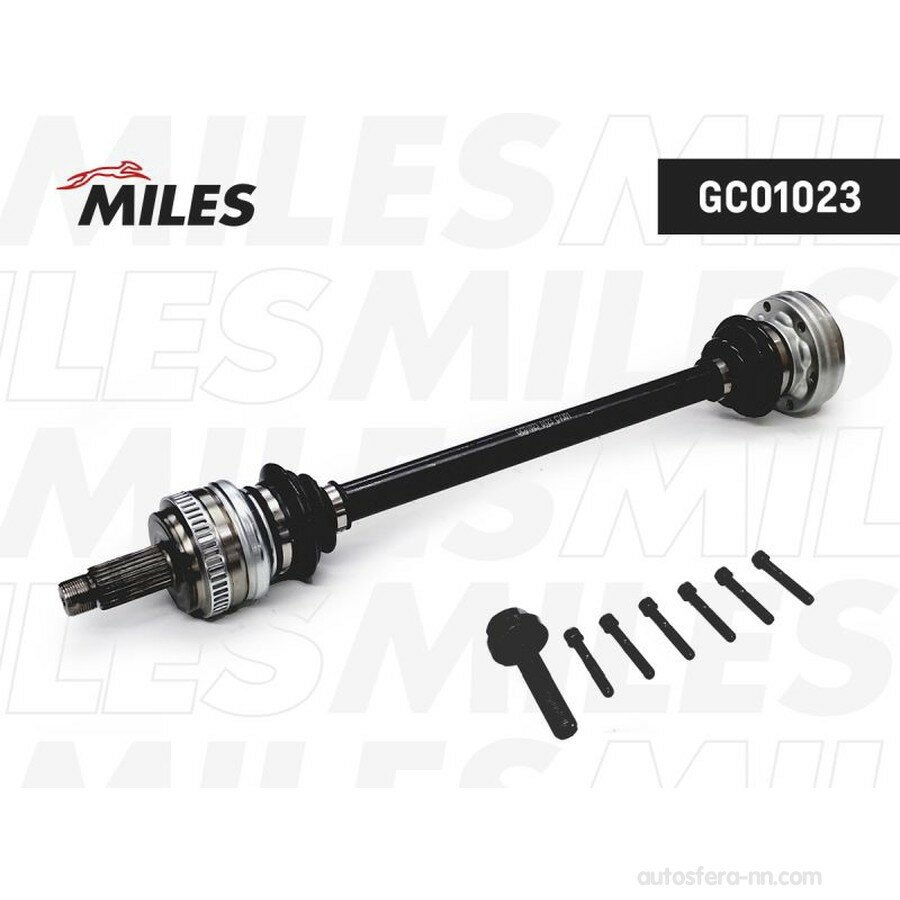 MILES GC01023 Привод в сборе BMW E90/E81/E87 1.8-2.0 04- зад. лев. (ABS)