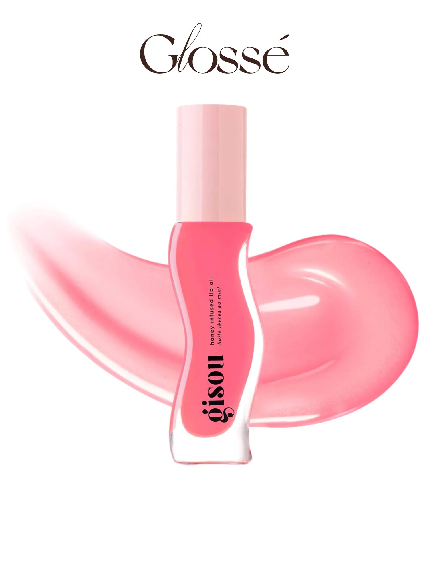 Gisou Масло для губ HONEY INFUSED LIP OIL, оттенок Raspberry Swirl, 8 мл.