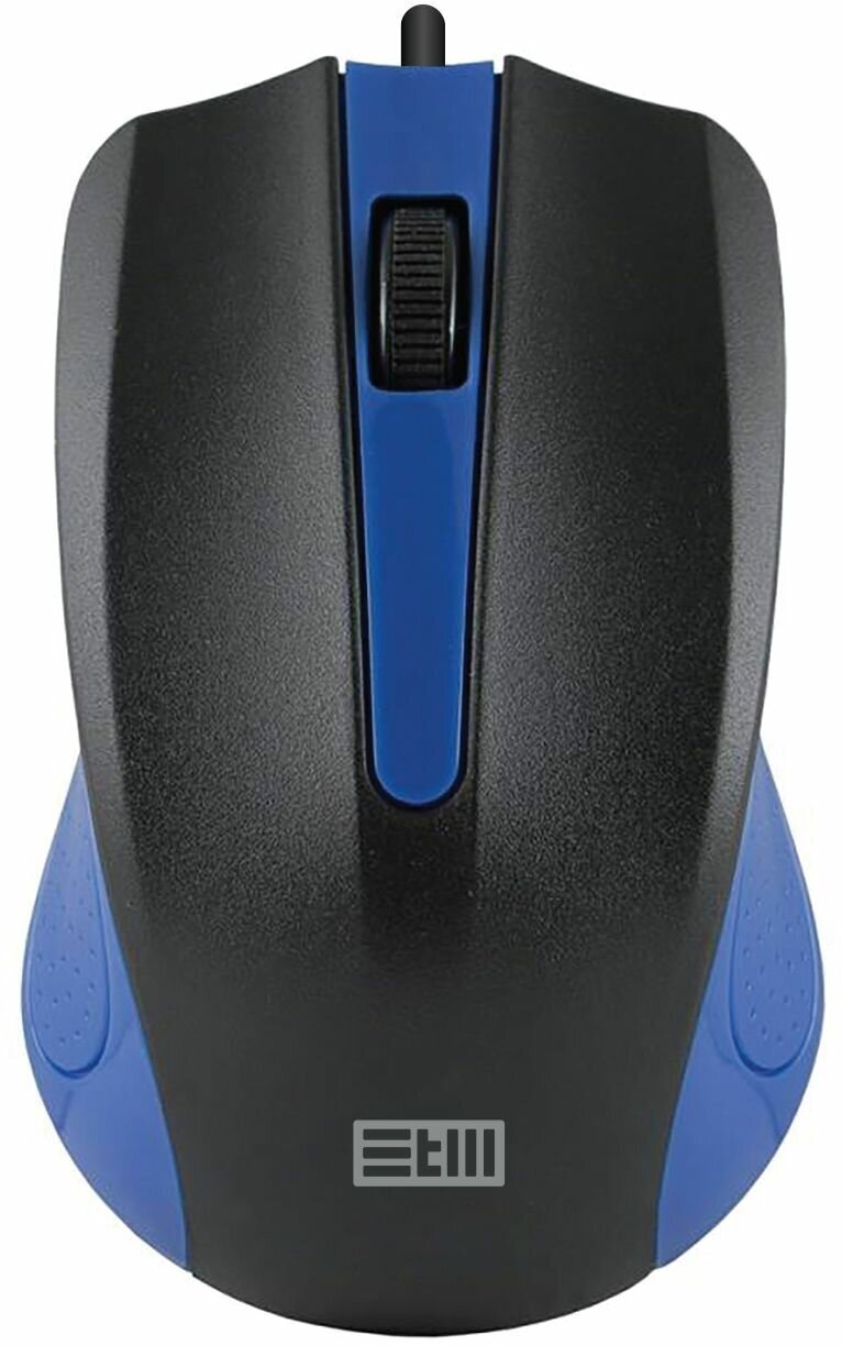 Мышь STM USB WIRED MOUSE black/blue STM 101CB