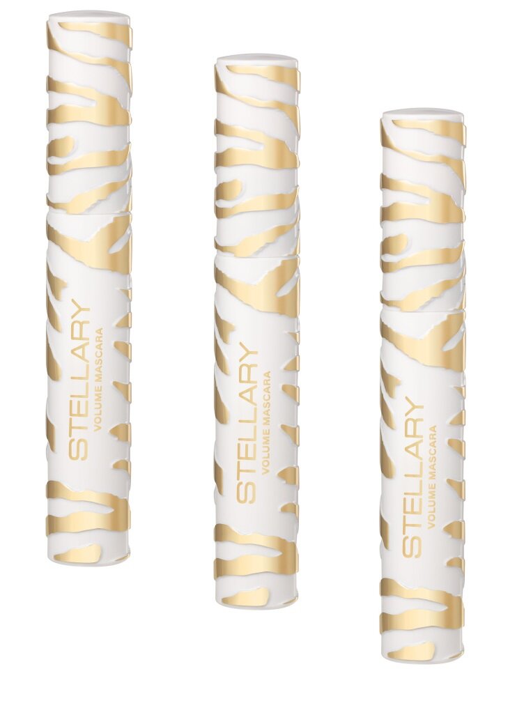 Объемная тушь Stellary для ресниц / Volume mascara Wild Black тон 01 3шт