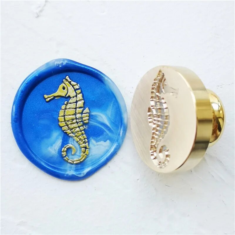 Штамп для воска Seahorse, золотой, Цвет: head