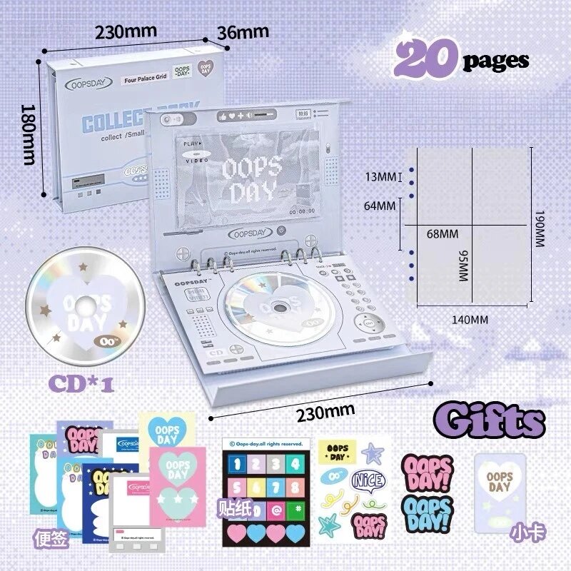 Фотоальбом OEMG Oops Day, 20 страниц, CD*1, Цвет: K