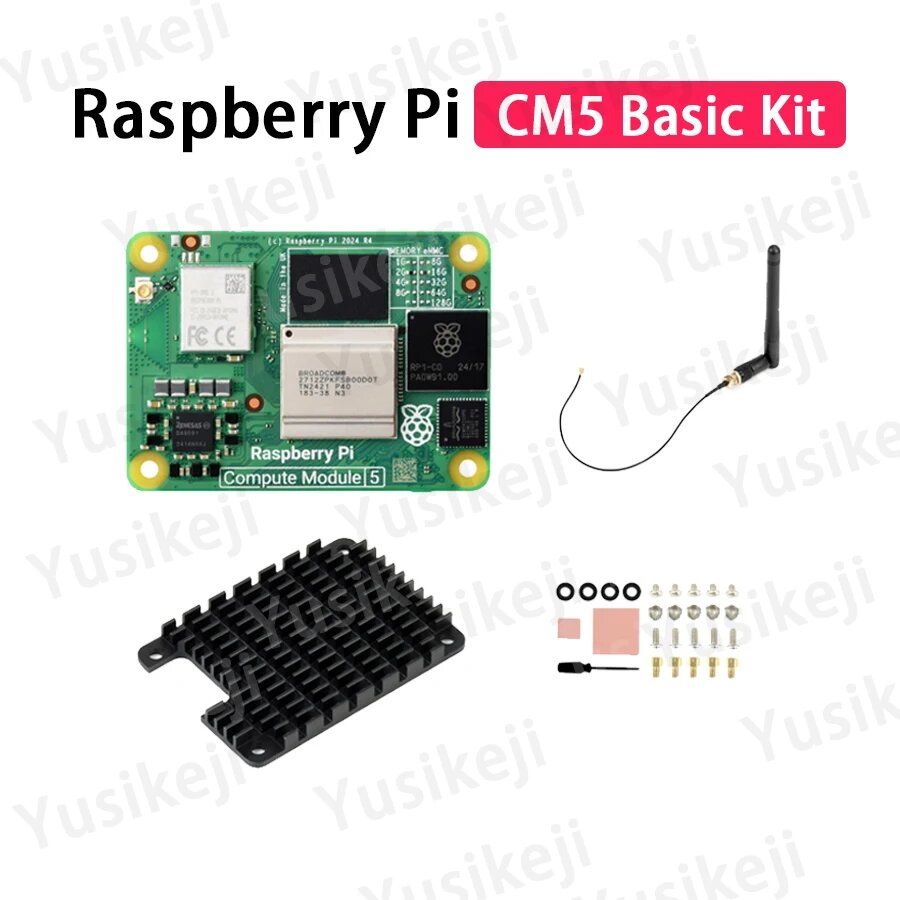 Raspberry Pi CM5 Basic Kit, 16GB, WIFI, CM5116064