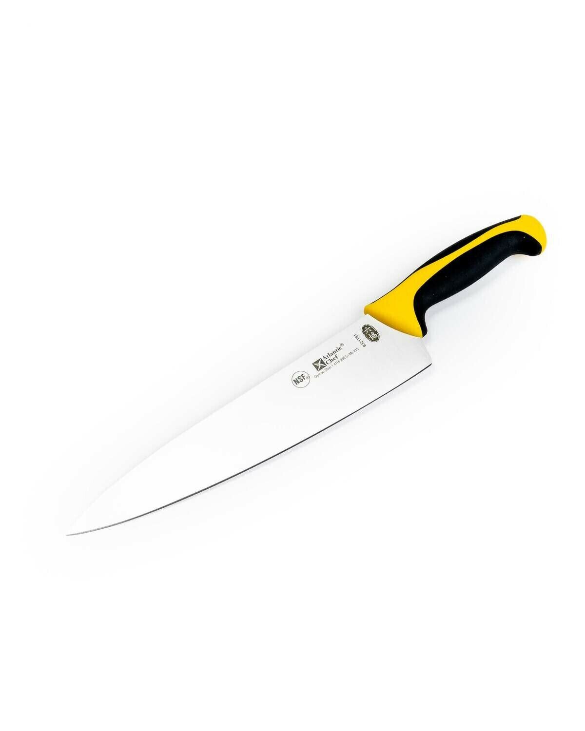 Нож поварской Atlantic Chef, лезвие 25 см, желто-черная ручка
