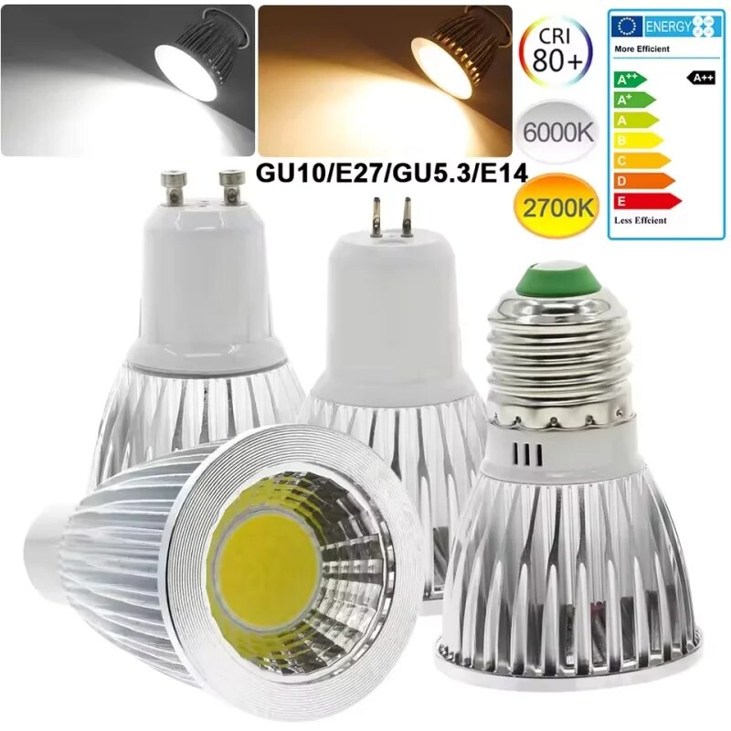 Светодиодная лампа GU10, Warm White, 15W