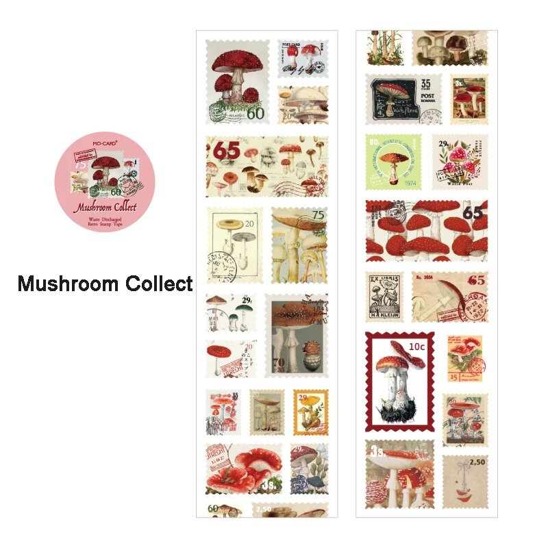 Наклейки "Mushroom Collect" для скрапбукинга, винтаж