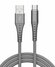 Кабель USB - Micro-USB, 1м, Devia Braid Series Cable, серебряный